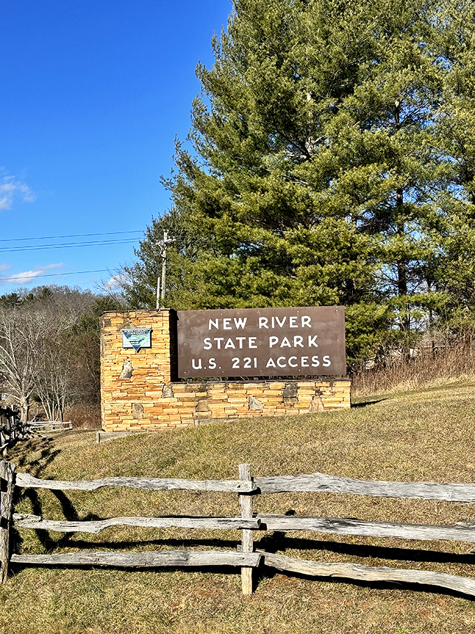 The entrance sign &ndash; like the doorway to Narnia, but instead of a wardrobe, you just need to follow US 221 to find the magic.