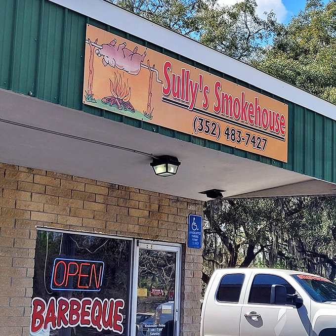 That cartoon pig on the sign tells you everything you need to know &ndash; this place takes barbecue seriously, but doesn't take itself too seriously.