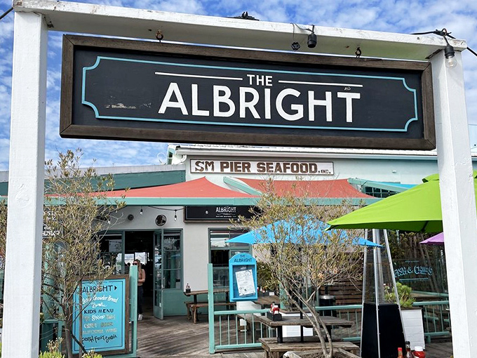 The sign that signals you've arrived at seafood nirvana&mdash;like the pearly gates, but with more lobster and fewer harps.