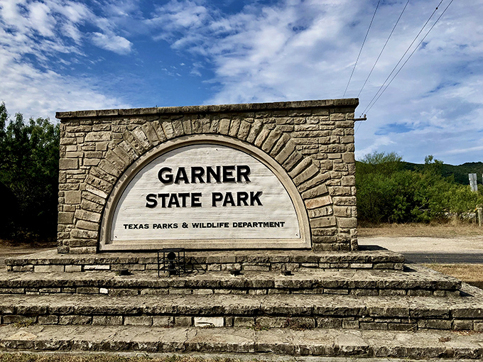 The iconic stone entrance sign&mdash;where more family photos have been taken than at most wedding venues across the state.