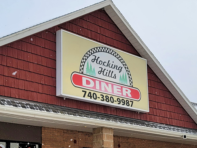 The sign that's guided hungry travelers through fog, rain, and indecision. Like a lighthouse, but for pancakes instead of ships.