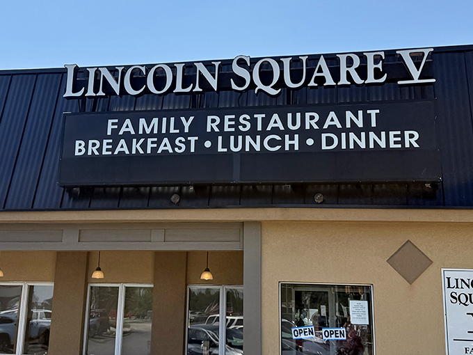 The sign glows like a beacon for hungry travelers &ndash; "Family Restaurant" promising exactly what we're all looking for: good food without pretension. 