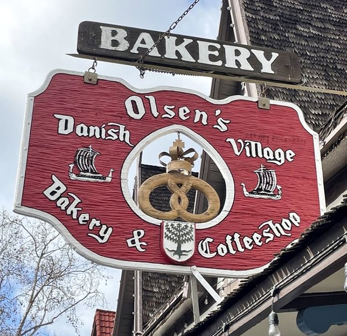 The iconic red sign with its pretzel emblem has guided hungry travelers to buttery bliss for generations &ndash; a beacon of baked goodness.