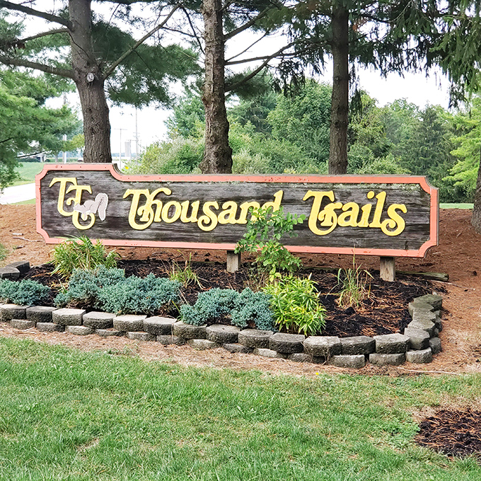 The welcoming sign that signals your arrival to relaxation station. Vacation officially begins when you pass this marker.