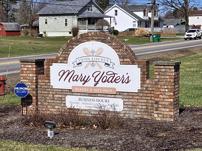 The roadside sign stands as a beacon of hope for hungry travelers&mdash;like the North Star, if the North Star led to mashed potatoes instead of Canada.