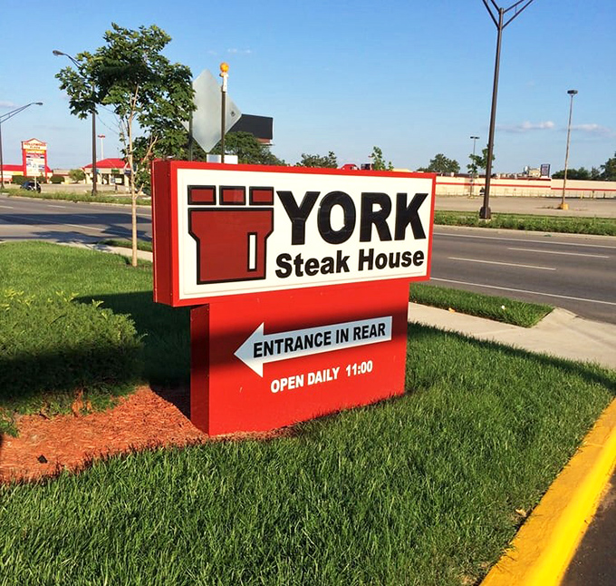 The roadside sign stands as a beacon for hungry travelers and locals alike&mdash;a red and white promise that some traditions are worth preserving.