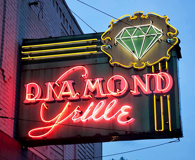 A sign that's become as iconic to Akron as LeBron. That diamond promises culinary treasures within&mdash;and unlike some jewelry stores, this one delivers.