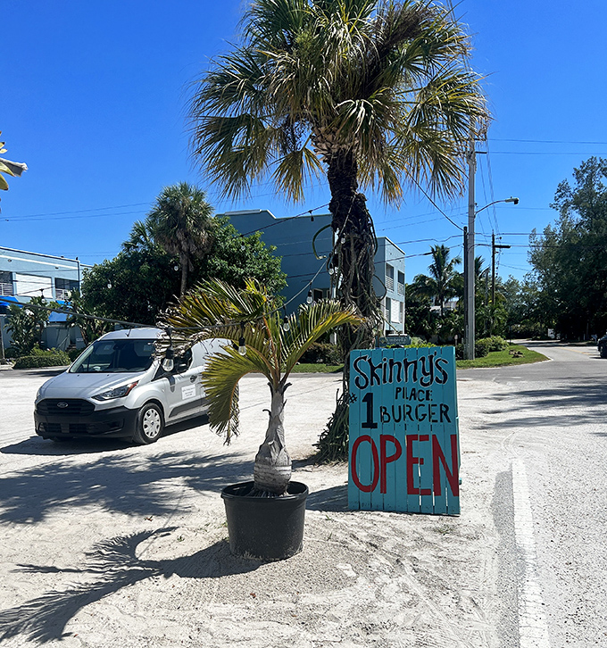 No fancy marketing team needed&mdash;just a hand-painted sign, a palm tree, and the promise of Florida's best burger.