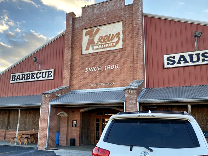 That sign has been beckoning hungry travelers since before GPS tried to make getting lost impossible.