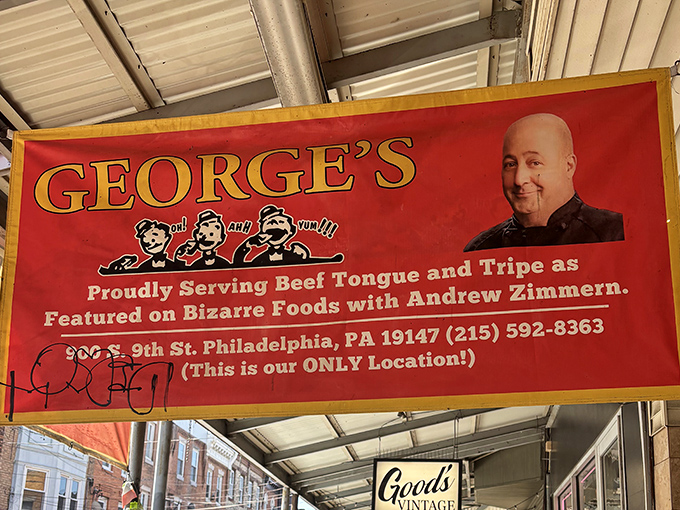 Featured on "Bizarre Foods," George's embraces both traditional favorites and adventurous options. The sign of a true culinary landmark.