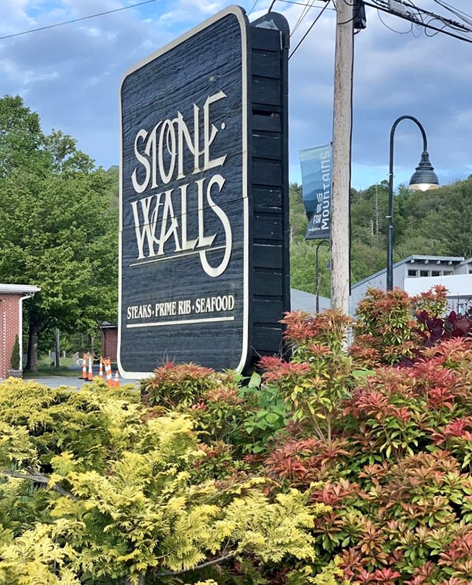 The roadside sign stands as a beacon for hungry travelers&mdash;"Steaks, Prime Rib, Seafood" might be the three most beautiful words in the English language.