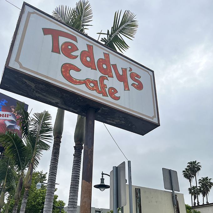 A sign that promises exactly what it delivers&mdash;exceptional food in a town that shares its name with a rather famous house.