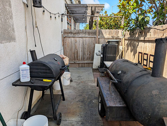 The sacred space where smoke meets meat. These humble smokers are the unsung heroes behind every bite-induced moment of silence at your table.