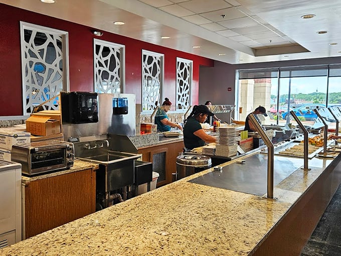 Behind every great buffet is a hardworking staff, constantly refreshing and replenishing so your plate never knows disappointment.