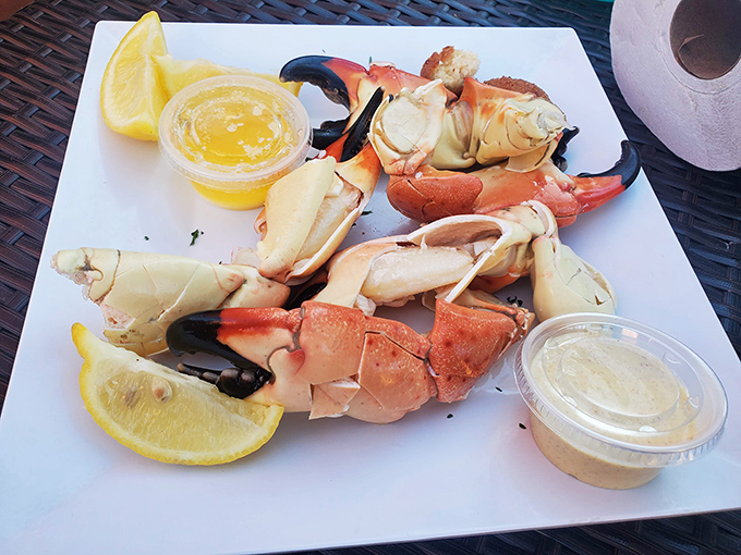 Stone crab claws served simply because when something's this good, why complicate things?