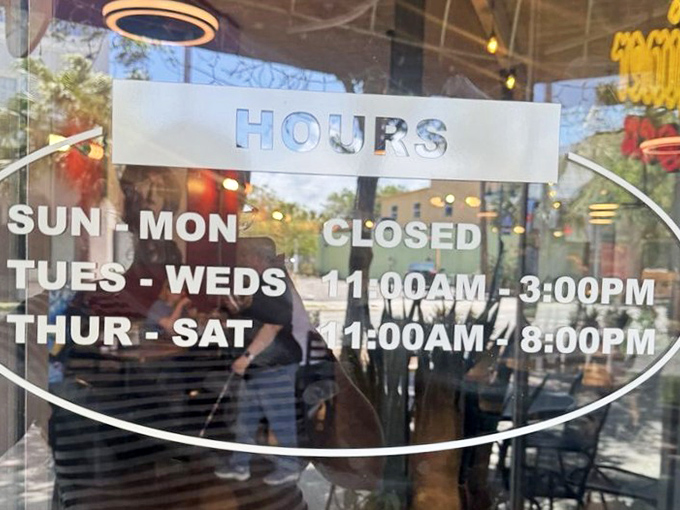 Note these hours carefully&mdash;showing up on Sunday or Monday leads to the special kind of disappointment only an empty stomach can understand.
