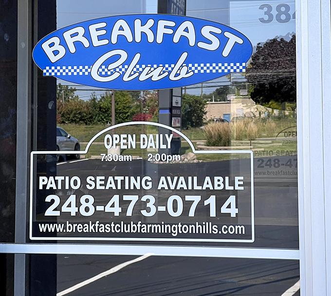 The hours posted on the door are really just a friendly way of saying, "Here's when you can come experience breakfast nirvana."