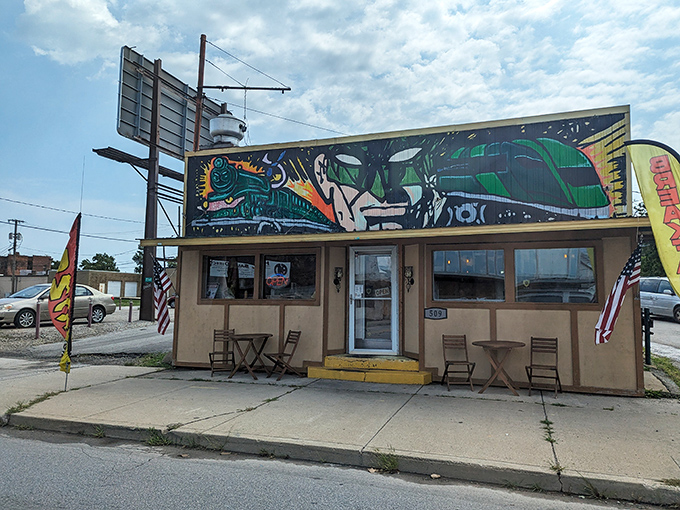 From this humble storefront, culinary magic emerges daily&mdash;proof that sometimes the best things come in unassuming packages with fantastic murals.
