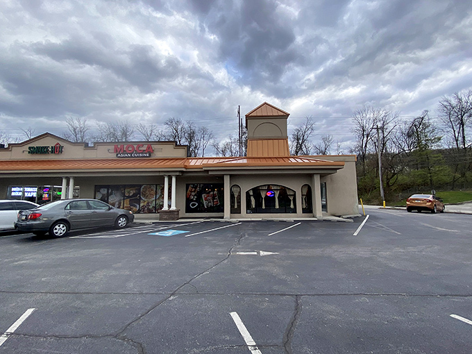 From this angle, Moca looks like any other suburban restaurant. Inside, it's anything but ordinary&mdash;the classic book-cover judgment lesson.