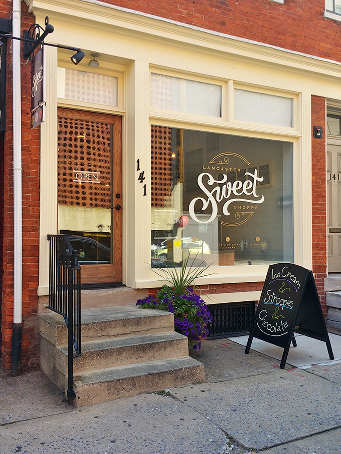 A storefront so inviting it practically reaches out and drags you inside for mandatory happiness consumption.