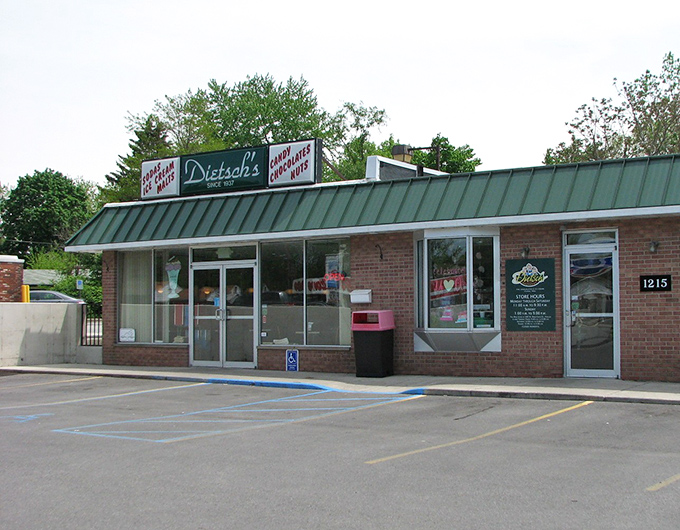 The exterior view shows Dietsch's modest kingdom of confectionery delights. Like many of life's greatest pleasures, it doesn't need to shout to be extraordinary.