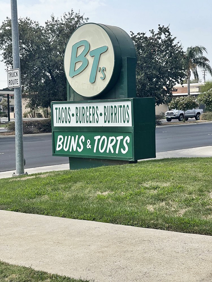 The iconic sign that's guided hungry travelers and locals alike to this temple of tacos, burgers, and burritos for generations.