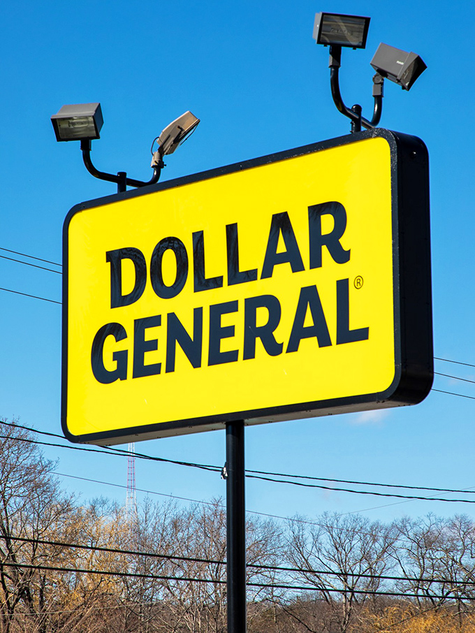 Against the Tennessee sky, that yellow sign shines like a beacon of budget-friendly promise to passing shoppers.