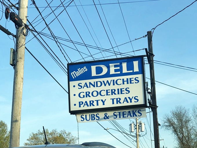 The roadside sign that's directed more Delaware residents to happiness than any GPS ever could. Simple, direct, and promising everything you need.