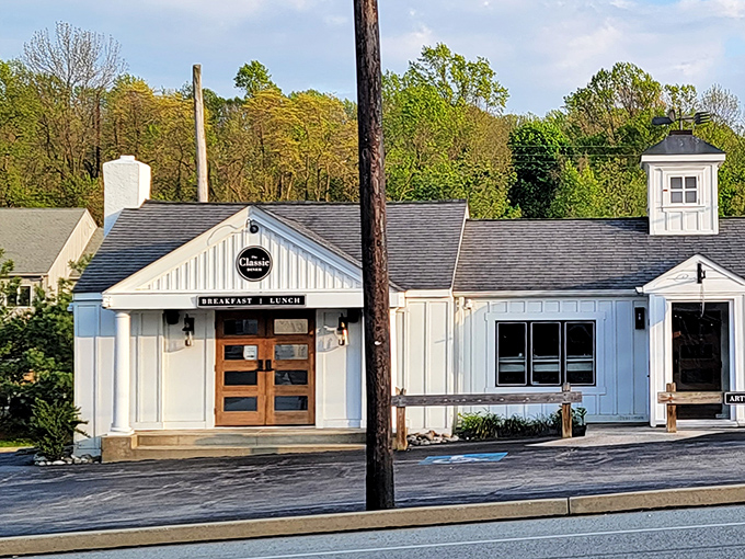 The Classic Diner in its natural habitat&mdash;a Pennsylvania morning landmark that doesn't need to shout about its greatness. It simply delivers, day after day.