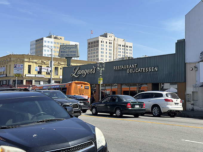 From the street, Langer's looks unassuming, but so did Superman in his Clark Kent glasses. Inside awaits sandwich superpowers.