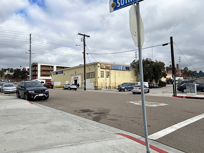 From this street view, you'd never guess that inside lurks a labyrinth of secondhand splendor that's been San Diego's best-kept bargain secret for years.
