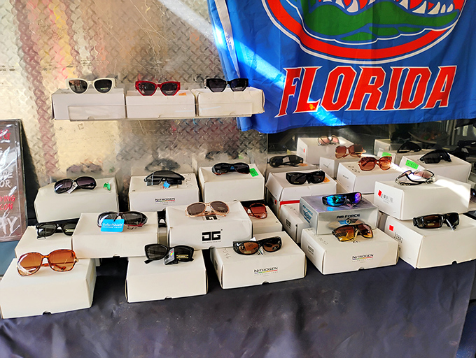 Florida sunshine requires proper eye protection, and this vendor has you covered from "incognito celebrity" to "just caught a marlin" styles.
