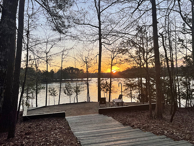 Sunset views from the dock create daily masterpieces that never repeat but always amaze and inspire.