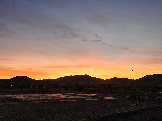 Nature's farewell performance of the day &ndash; a sunset that makes even the most jaded visitor stop mid-sentence and reach for their camera.