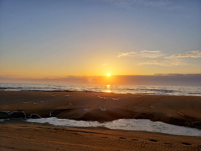 The sun takes its final bow of the day, painting the sky in colors no Instagram filter could improve upon.