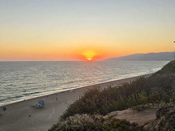 As the sun takes its final bow, the Pacific horizon applauds with color. Malibu sunsets don't need filters&mdash;they're already perfect in their natural state.