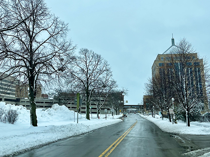 Winter in Wausau means perfectly plowed roads—because Wisconsinites consider snow removal an Olympic sport they've mastered.