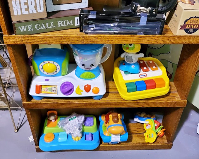 Yesterday's playthings await tomorrow's children, these colorful toys ready to prove that imagination never needed batteries or Wi-Fi to thrive.