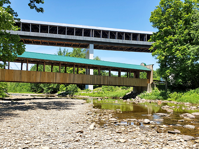 Old meets new in perfect harmony. These bridges aren't just river crossings&mdash;they're chapters in Ohio's ongoing story.