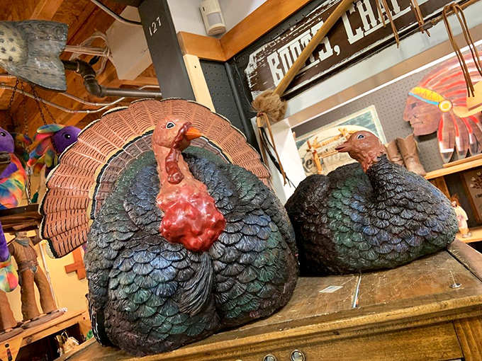 Thanksgiving decor that stays up year-round? These magnificent turkey figurines are too good to pack away after the holidays.