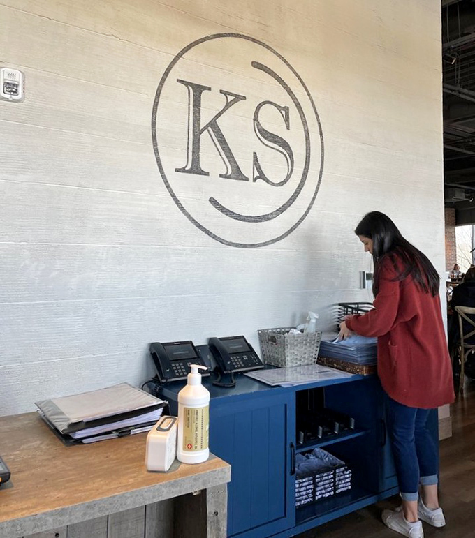 Behind every great restaurant is thoughtful organization. This utility area represents the behind-the-scenes magic that makes dining experiences seamless.