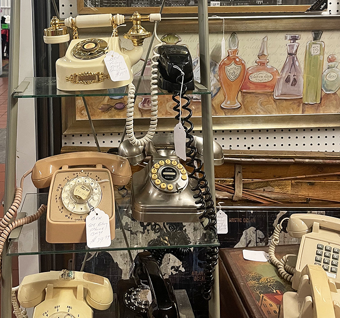 Rotary phones that once connected families now sit silent on display shelves, technological time capsules from when calls were events.