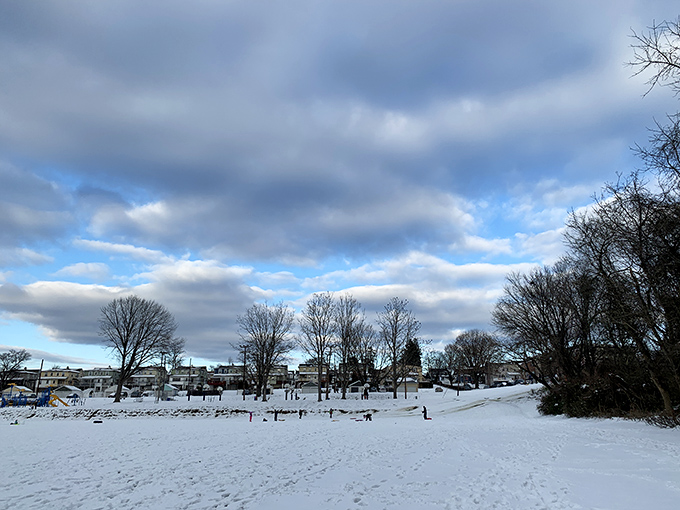 A winter wonderland awaits sledding enthusiasts, proving that Conshohocken's charm doesn't hibernate when temperatures drop.
