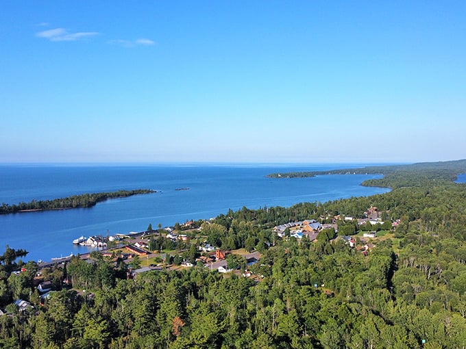 Copper Harbor's lakeside setting makes you understand why people used to write "wish you were here" postcards.