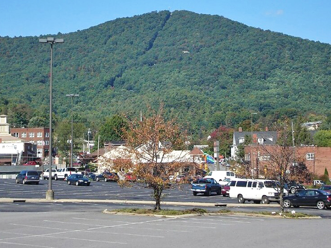 High mountain peaks surround this charming courthouse town like protective guardians of Appalachian tradition and culture.