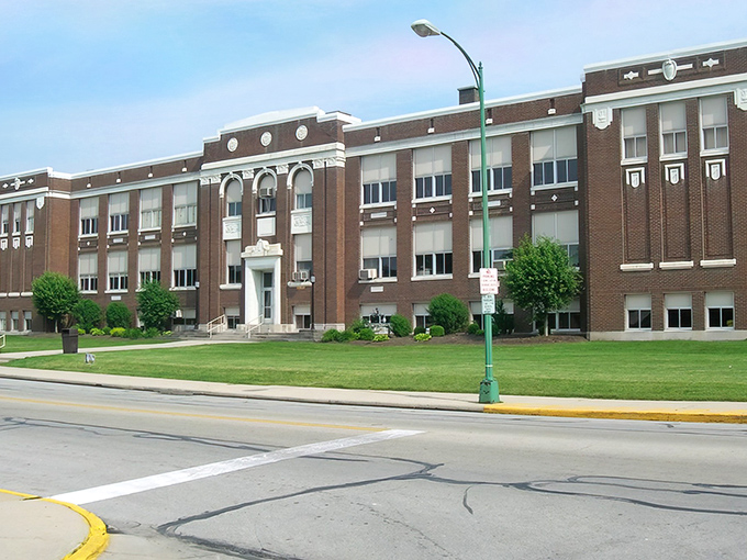 Classic American architecture at its finest – they sure don't make school buildings like this anymore!