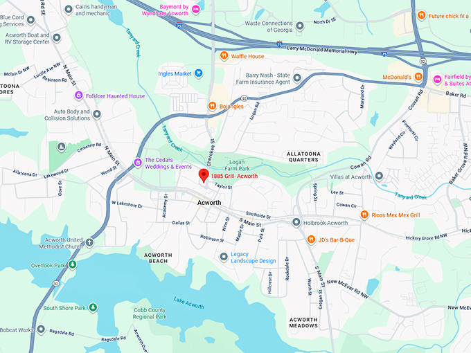 16. 1885 grill acworth map