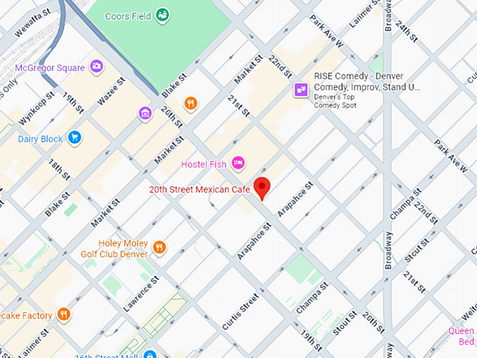 16. 20th street caf&eacute; map