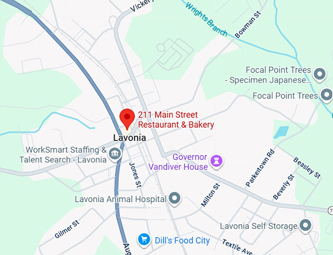 16. 211 main street restaurant & bakery map