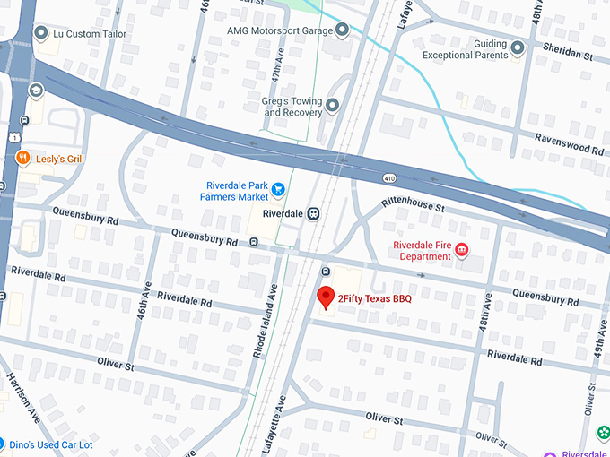 16. 2fifty texas bbq map